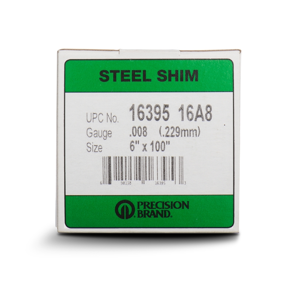 Calço calibrado de Aço Carbono 0.008'' Rolo de 6''x180'' N. 16395 Prec